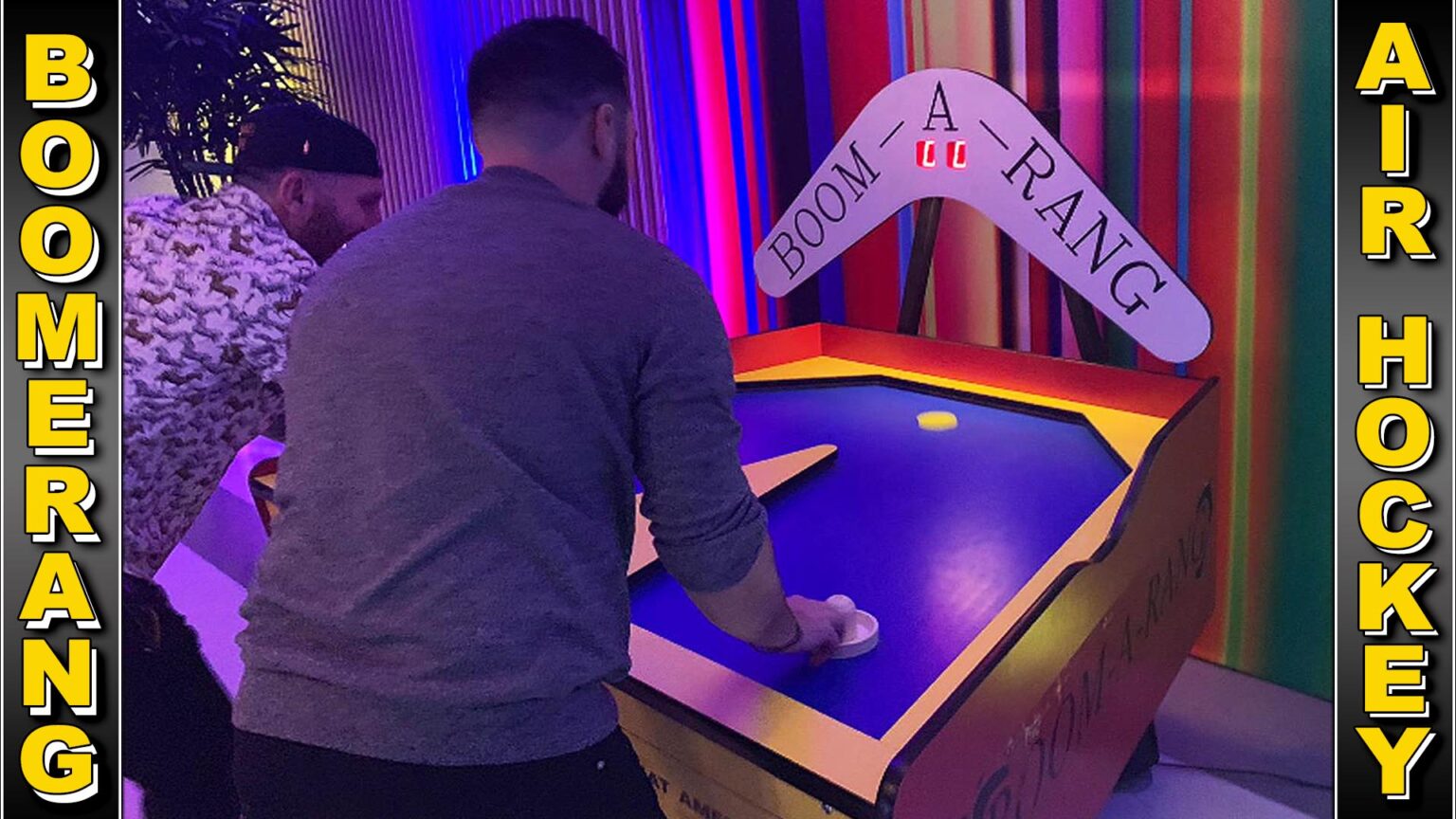 Air Hockey Boomerang Arcade Machine – COCKTAIL HOUR ENTERTAINMENT